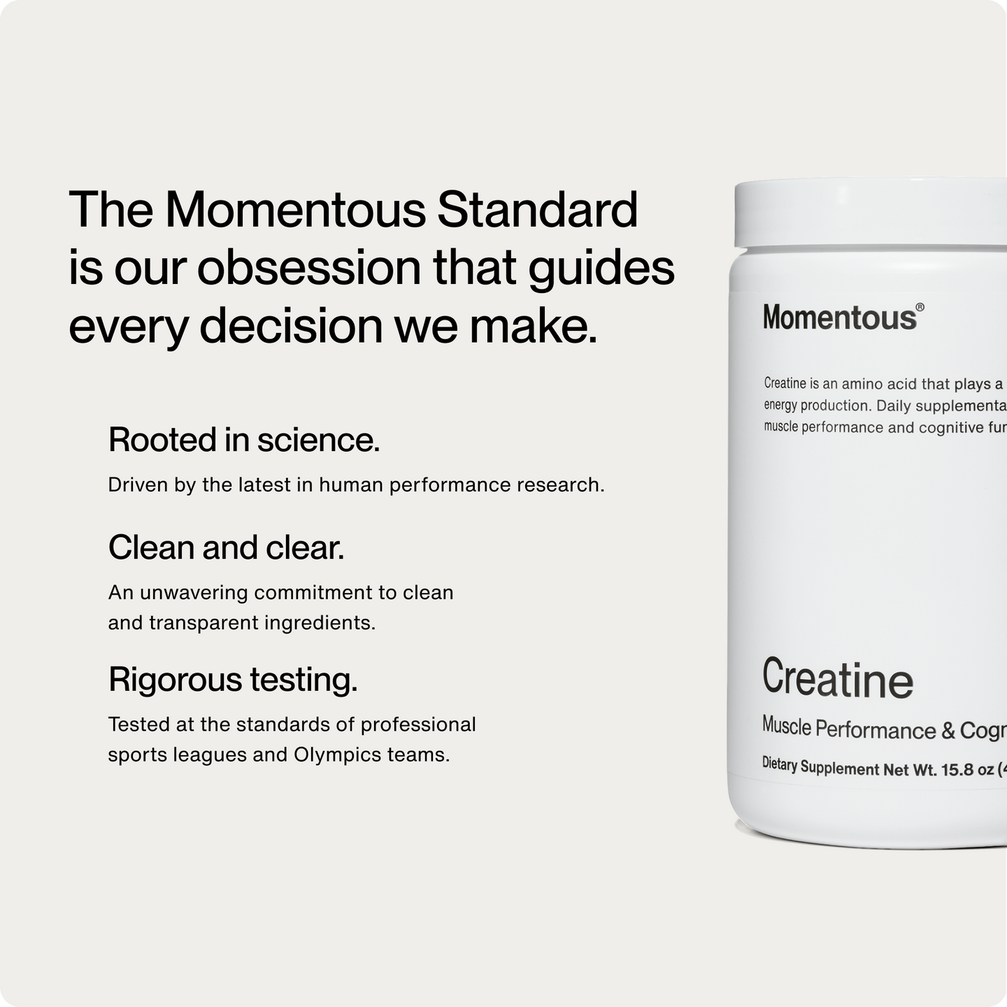 Creatine Monohydrate Powder - NSF Certified – Momentous